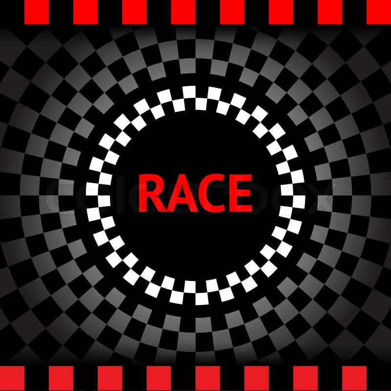 Race-square-black-background, vector ... | Stock vector | Colourbox