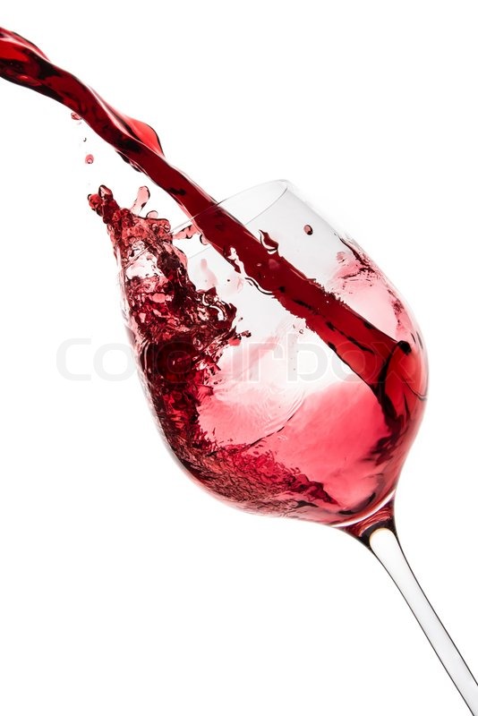 Gießen Rotwein | Stock Bild | Colourbox