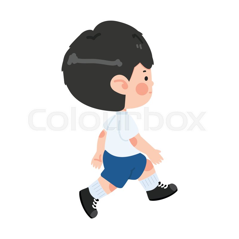 Middle School Kid Cartoon