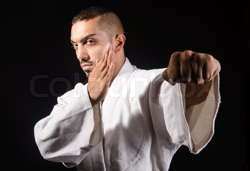 Karate martial arts fighter | Stock image | Colourbox