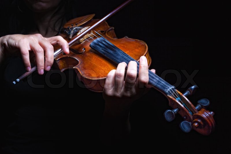 Musiker spielen Geige | Stock Bild | Colourbox