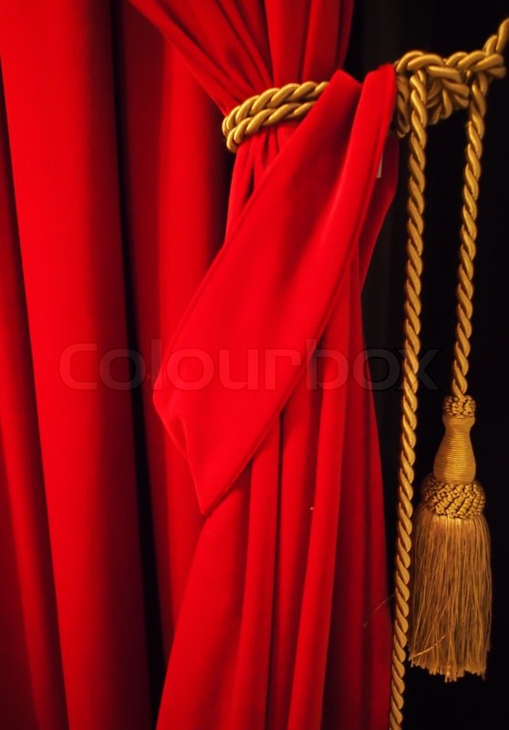Red Curtain | Stock image | Colourbox