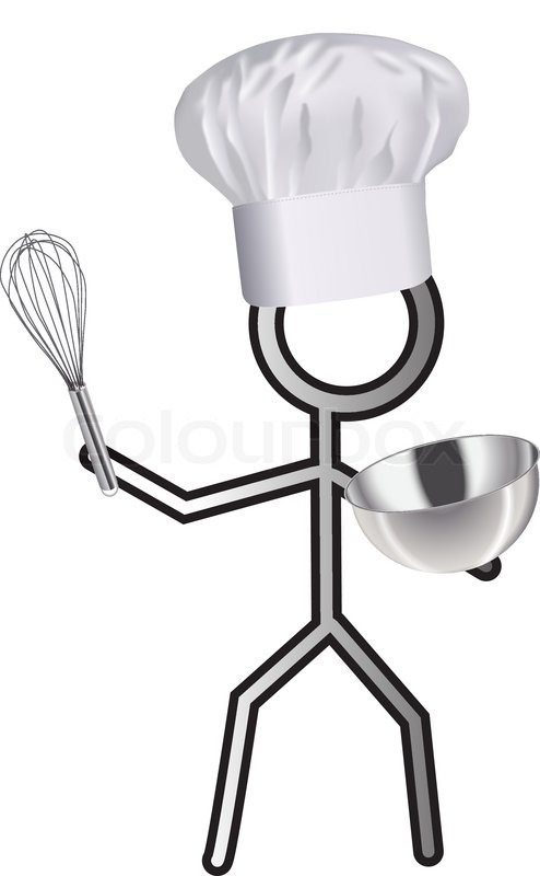 STICKMAN CHEF | Stock vector | Colourbox
