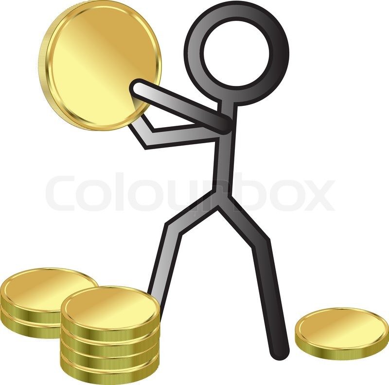 STICKMAN MONEY | Stock vector | Colourbox