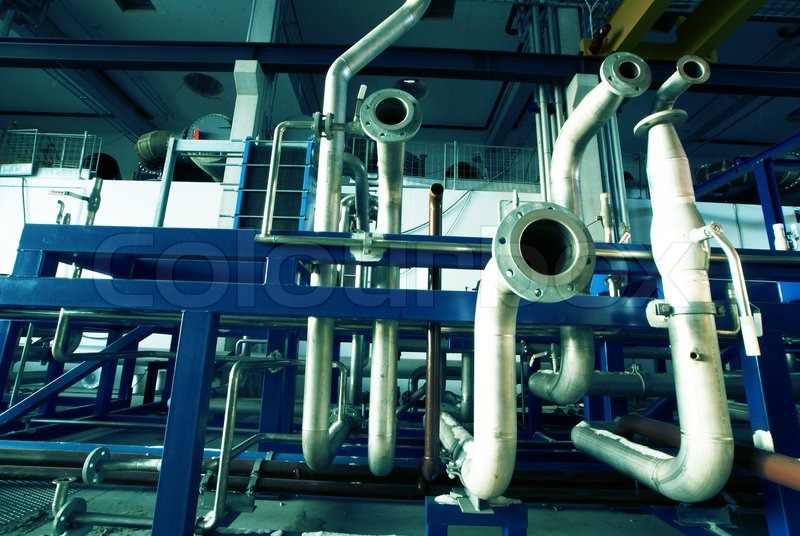 Installation af industrielle ... | Stock foto | Colourbox