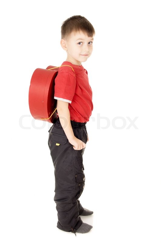 Ein kleines Kind Ständer ist mit einem ... | Stock Bild | Colourbox