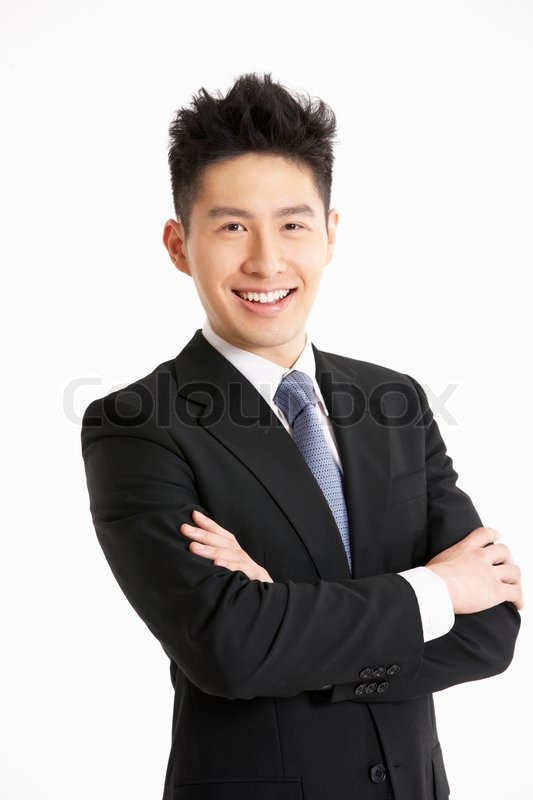 Happy Chinese Businessman