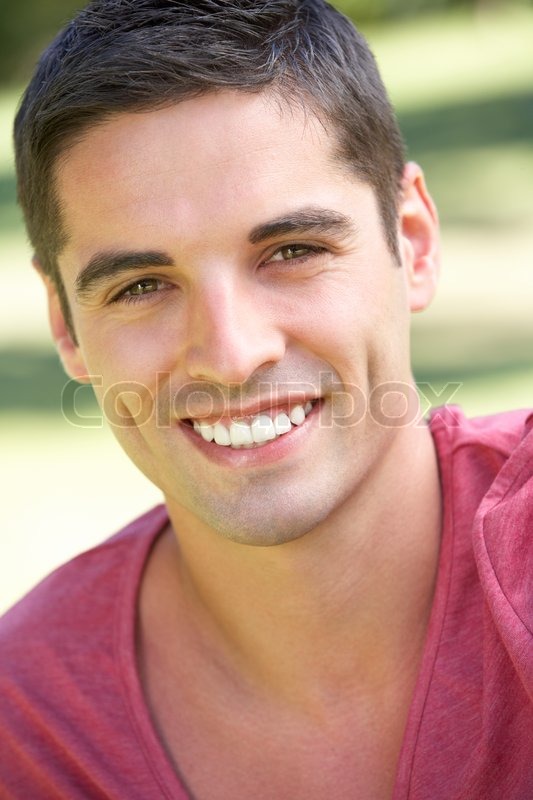 Outdoor Portrait Of Smiling Young Man | Stock image | Colourbox