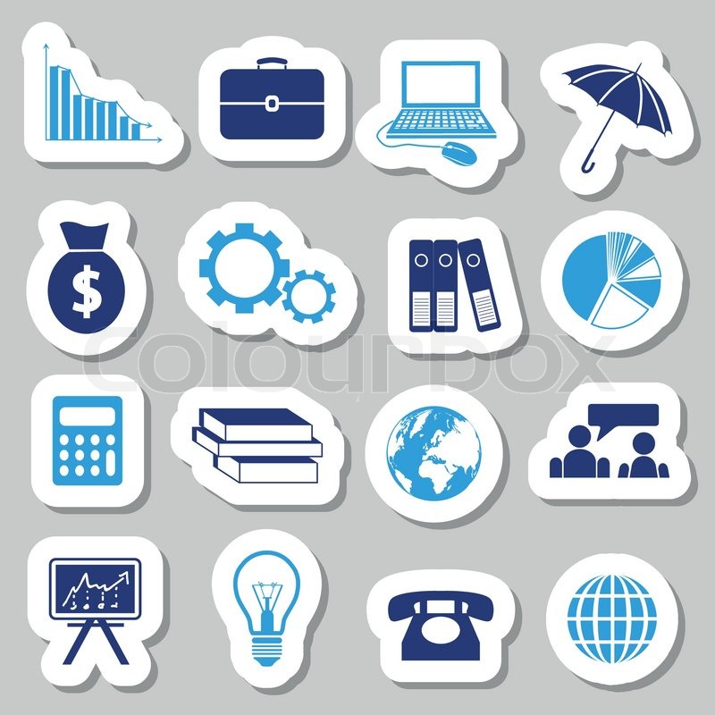 Economy stickers | Stock vector | Colourbox