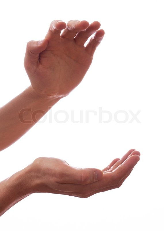 Hand eines Mannes, Karte zu halten , ... | Stock Bild | Colourbox