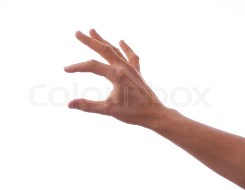 Hånd af en mand til at holde kort , ... | Stock foto | Colourbox