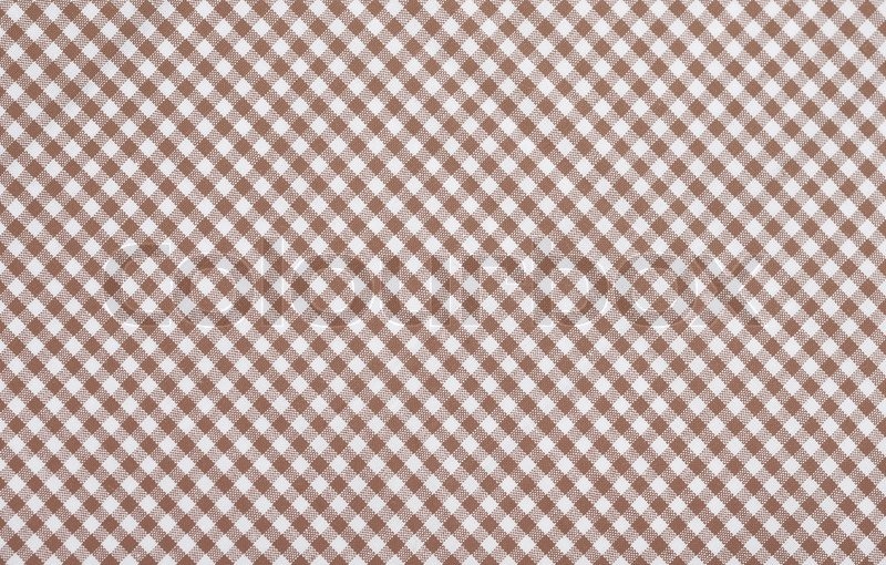 Brown checkered fabric closeup , ... | Stock image | Colourbox