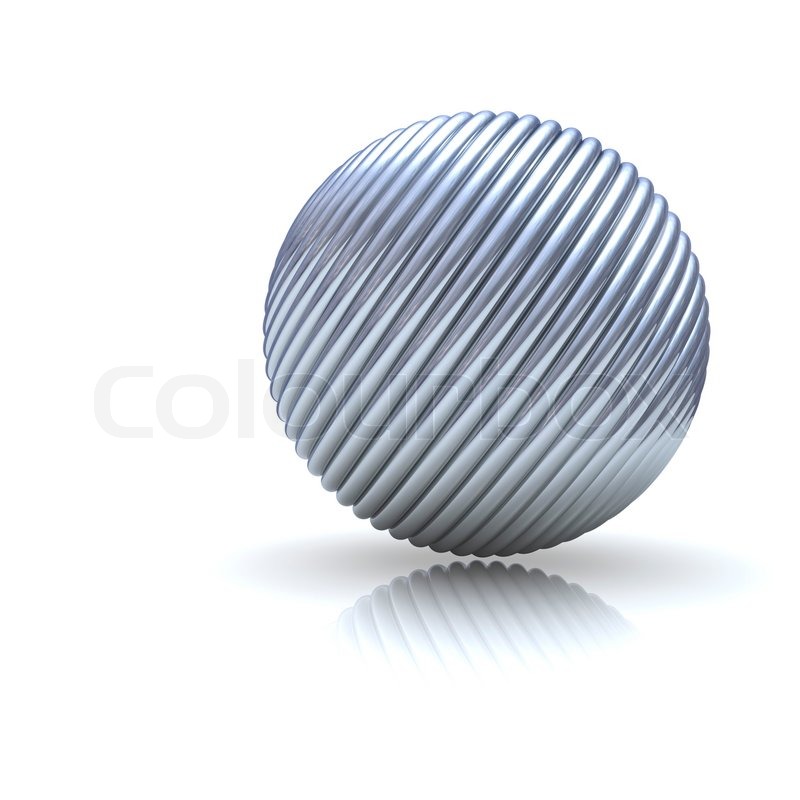 Basic metal sphere background | Stock Photo | Colourbox