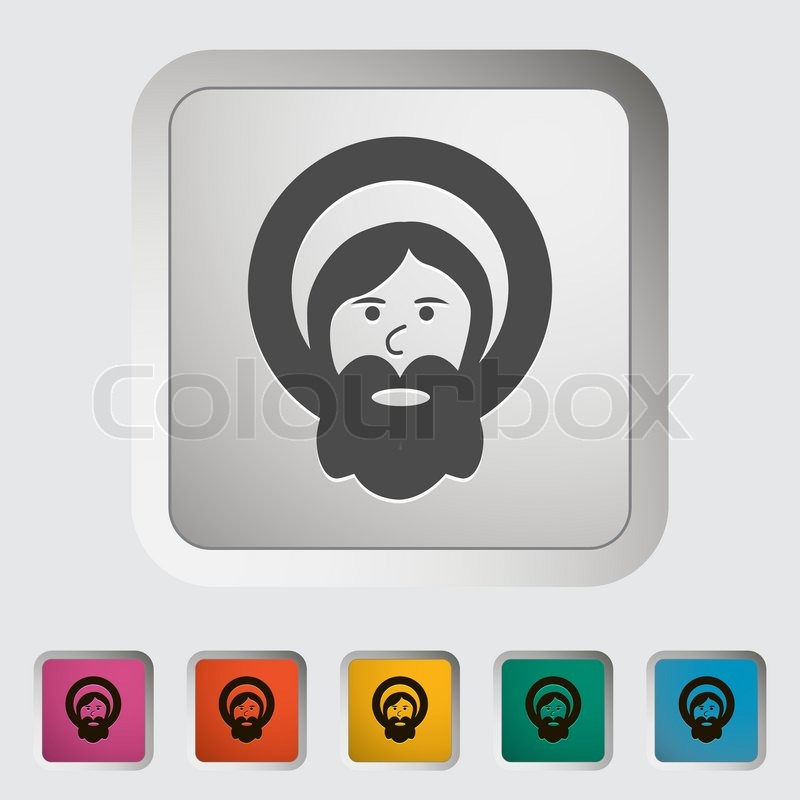 Gott einzelnes Symbol | Stock-Vektor | Colourbox