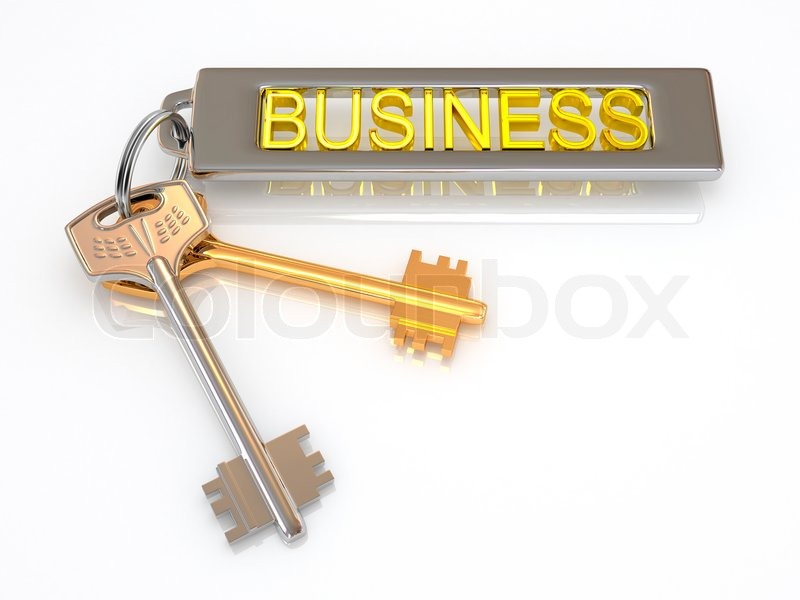 Keys to business. 3d | Stock image | Colourbox