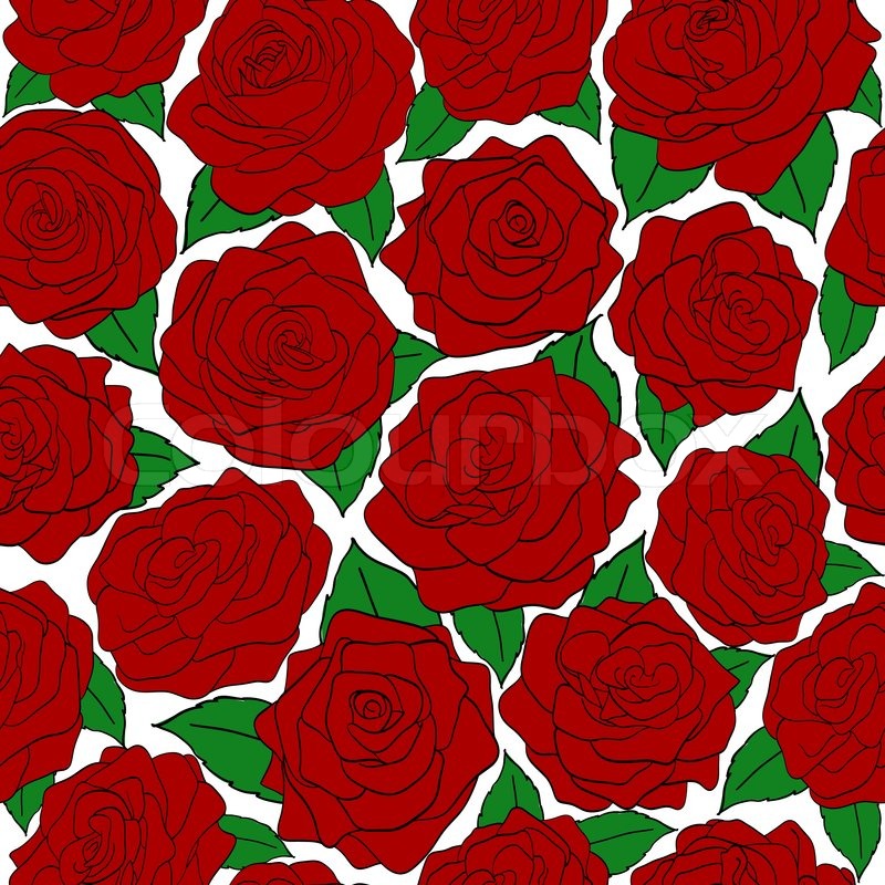 Seamless Rose Background