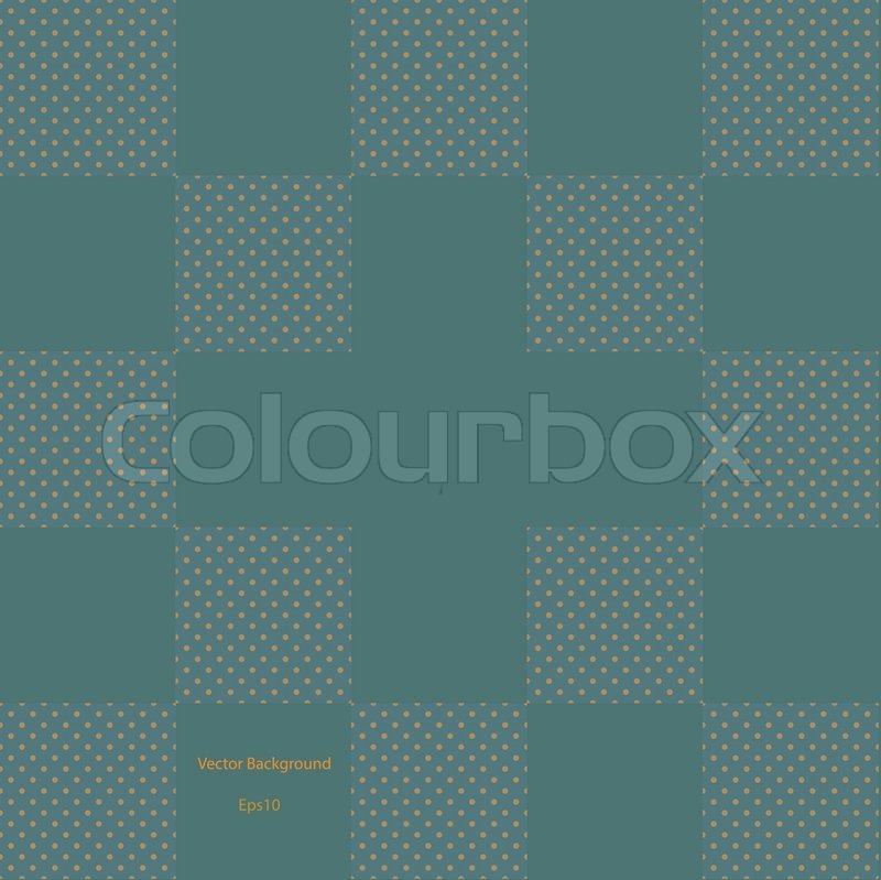 Green cross checkered pattern with ... | Stock vector | Colourbox