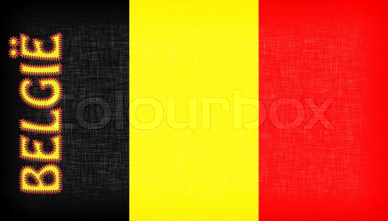 Flag of Belgium with letters | Stock image | Colourbox