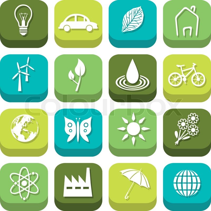 Environment icons | Stock vector | Colourbox