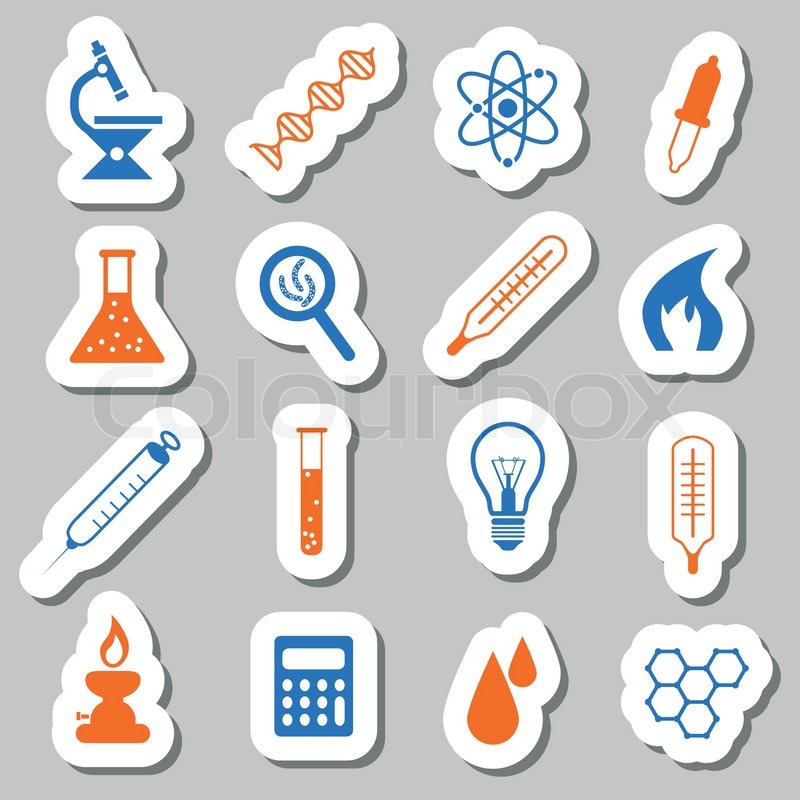 Laboratory stickers | Stock vector | Colourbox