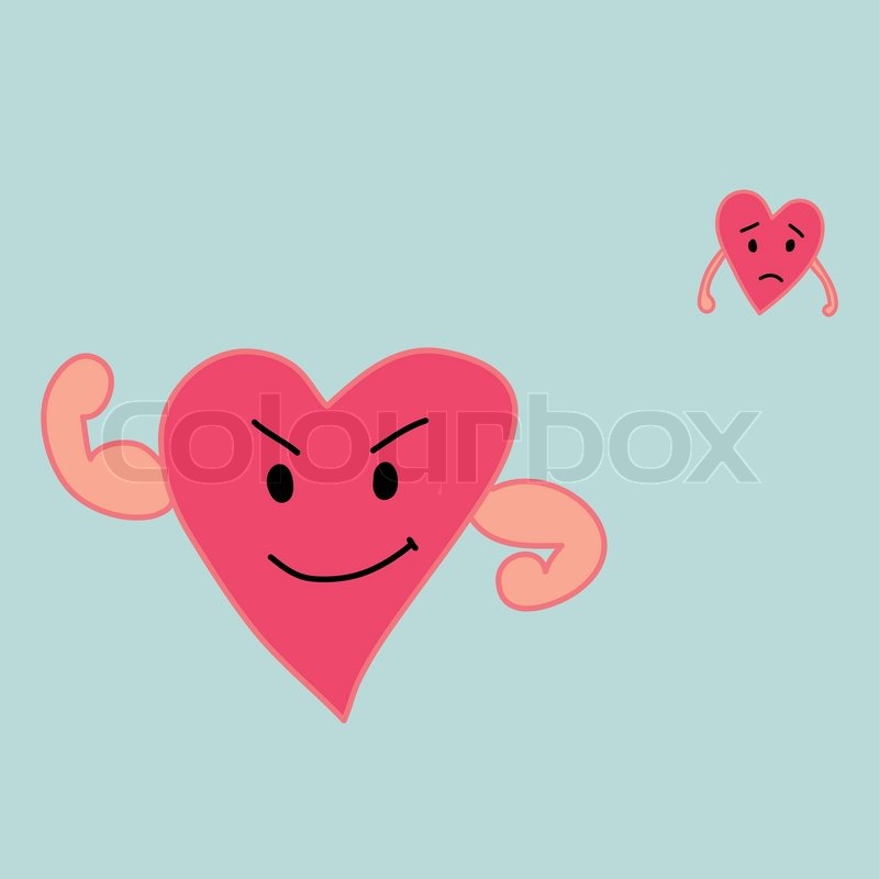 Strong heart concept | Stock vector | Colourbox