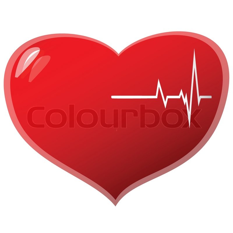 Bankende hjerte | Stock vektor | Colourbox