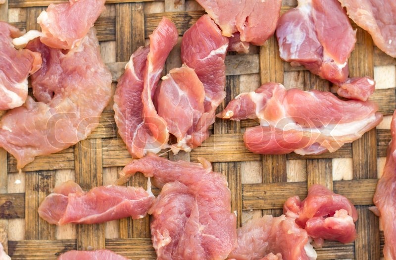 Smoked meat background | Stock image | Colourbox
