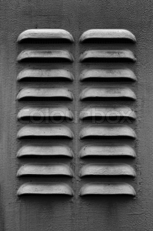 Dark Gray Ventilation Louver | Stock Photo | Colourbox