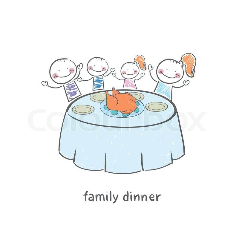Dinner | Stock vector | Colourbox