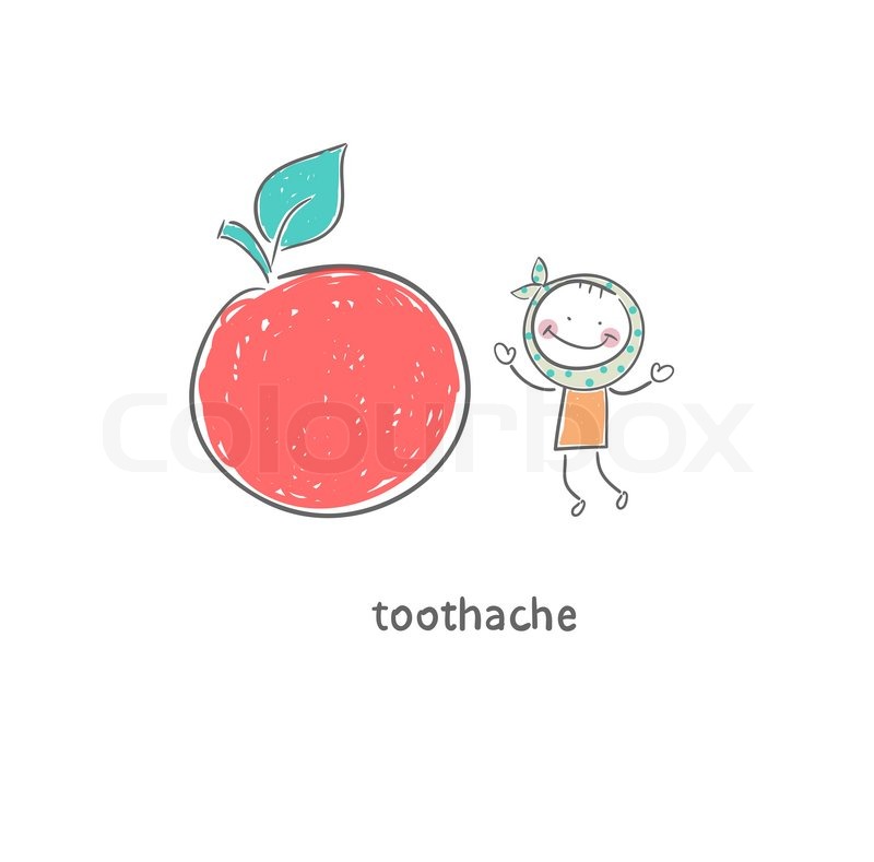 Toothache. Illustration. | Stock image | Colourbox