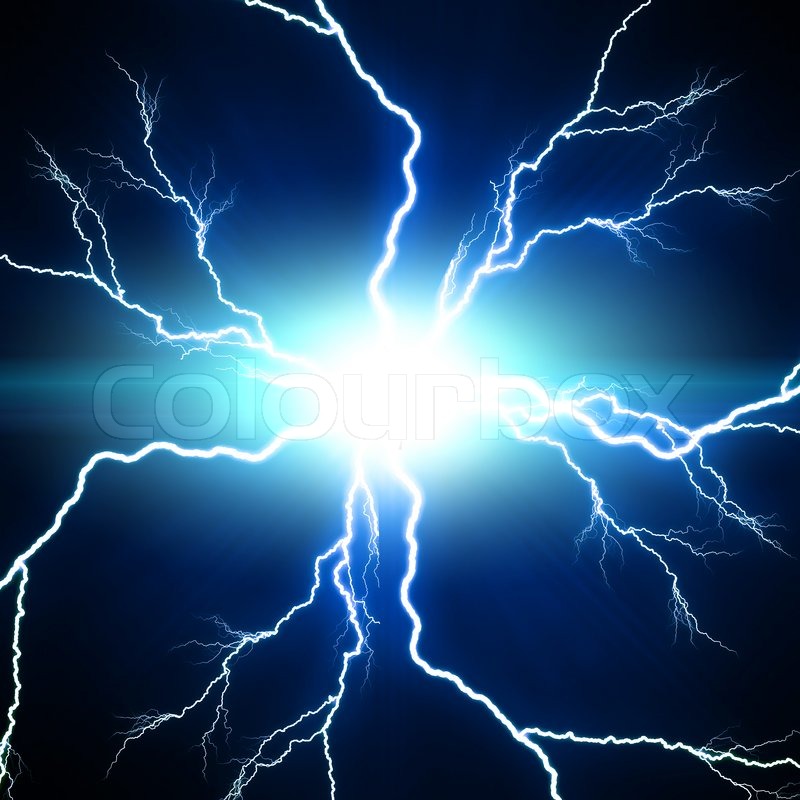 Digitale backgroundElectric Blitz auf ... | Stock Bild | Colourbox