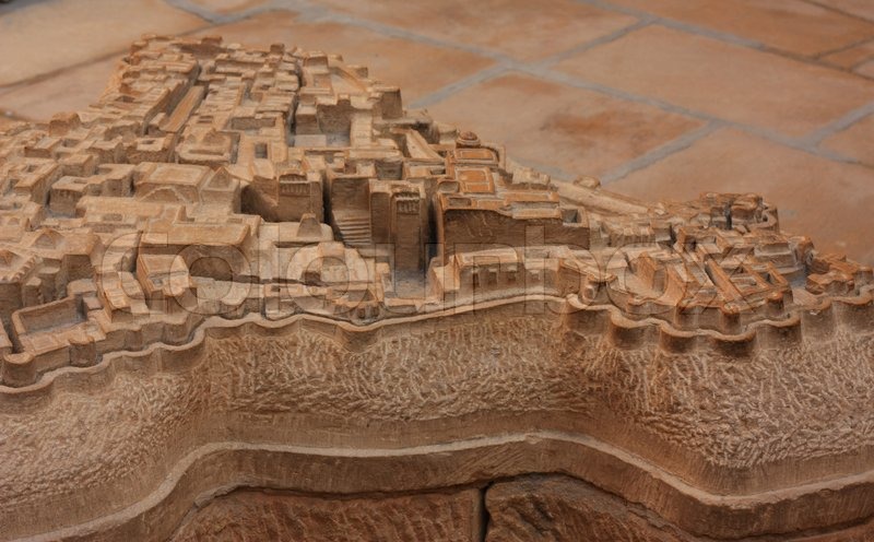Physical model of jaisalmer fort ... | Stock image | Colourbox