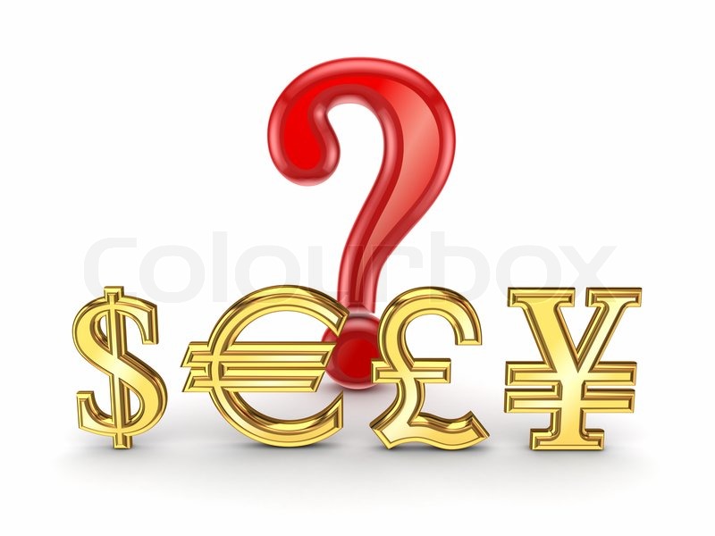Different currencies and query ... | Stock image | Colourbox