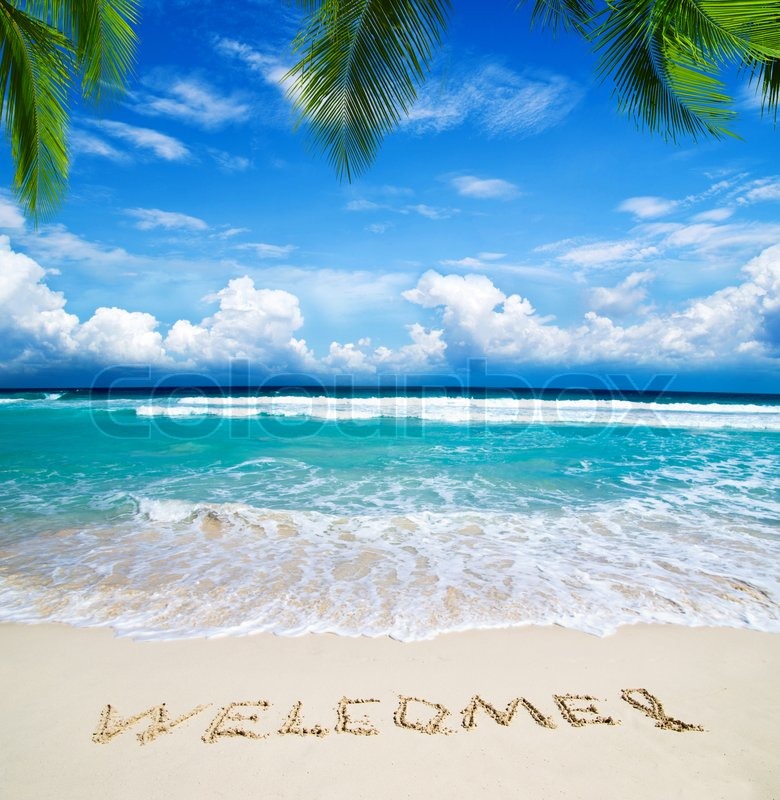 Tropical Vacation Wallpaper Welcome
