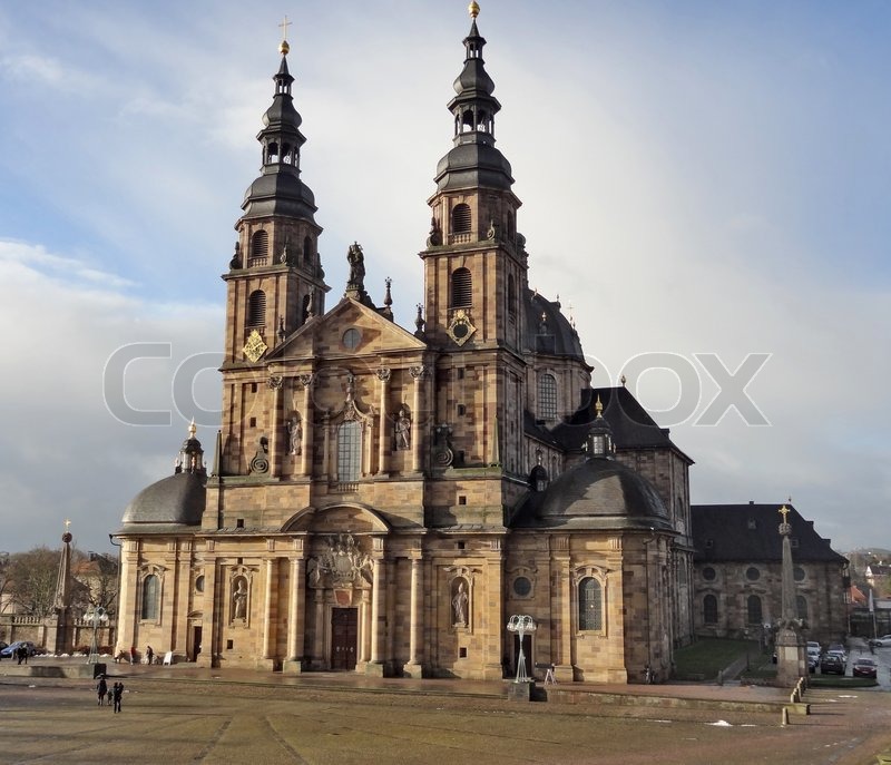 The Fulda Cathedral in Fulda, a city in ... | Stock image | Colourbox