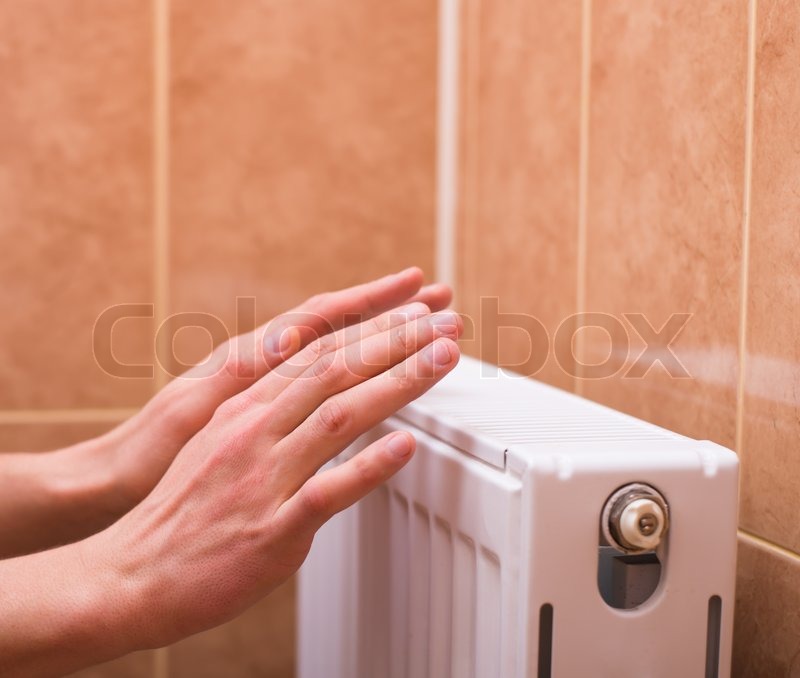 Warming up hands | Stock image | Colourbox