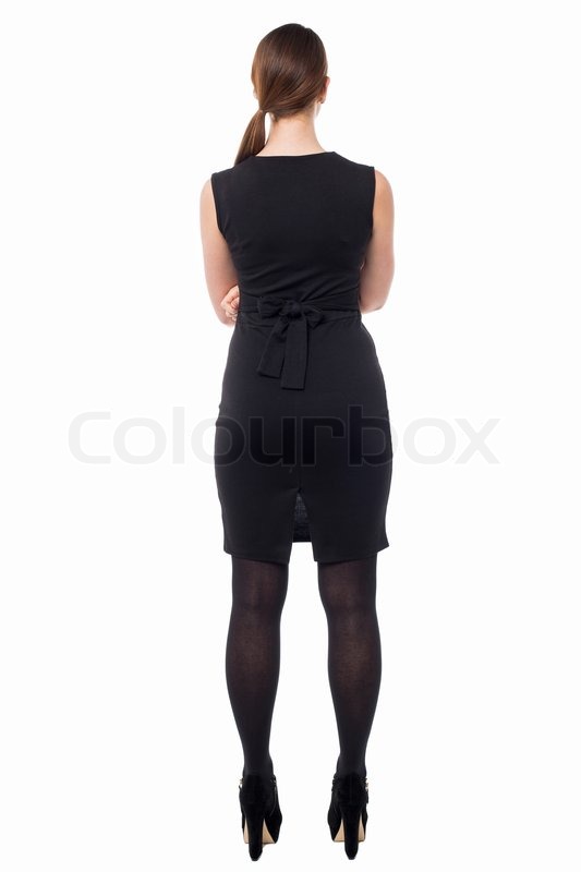 Back pose of a stunning beautiful ... | Stock Photo | Colourbox