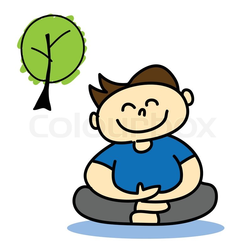 Hand-drawn cartoon character happiness ... | Stock vector | Colourbox