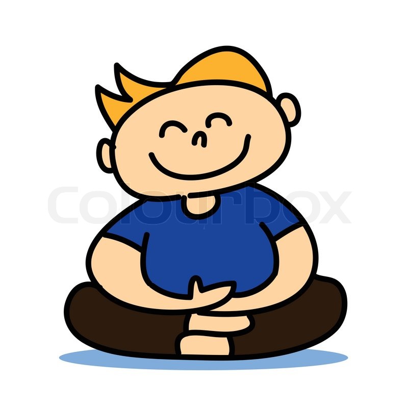 Hand-drawn cartoon character happiness ... | Stock vector | Colourbox