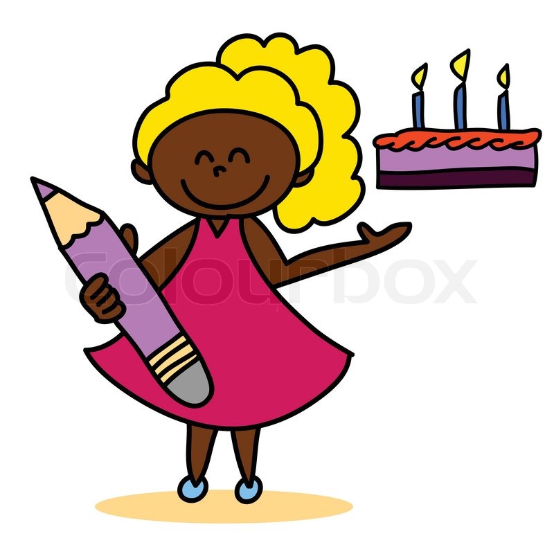 Hand-drawn cartoon character happiness ... | Stock vector | Colourbox