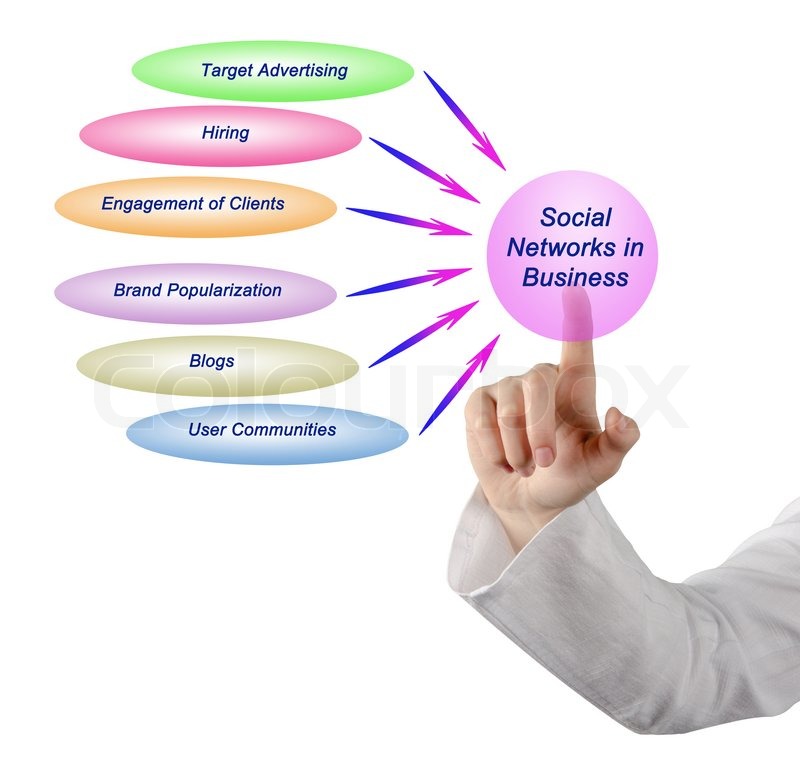 Social network in business | Stock image | Colourbox