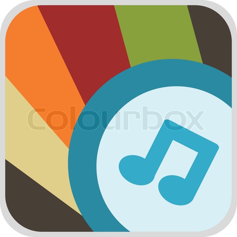 Musik icon | Stock-Vektor | Colourbox