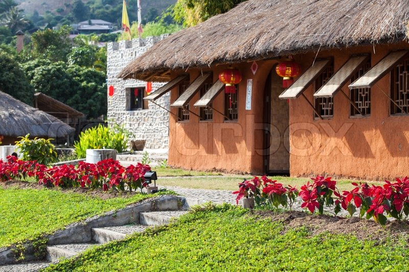 Traditional soil house in small village ... | Stock image | Colourbox