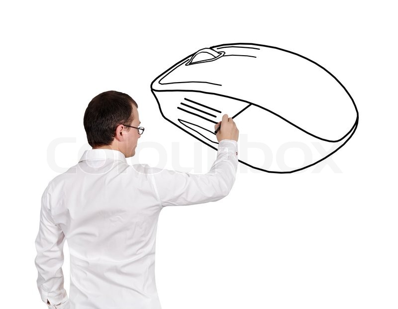 Mand tegning mus | Stock foto | Colourbox