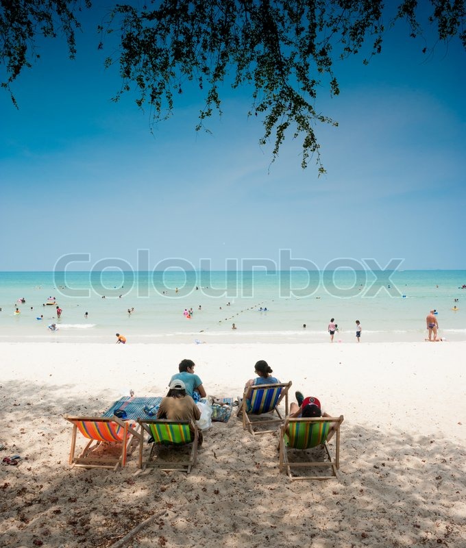 Relaxing on a tropical beach | Stock image | Colourbox