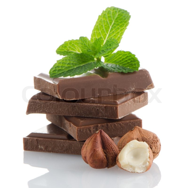 Closeup detalje af chokolade dele | Stock foto | Colourbox