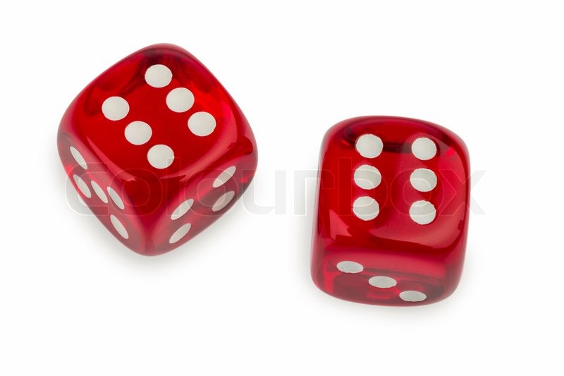 To røde terninger | Stock foto | Colourbox