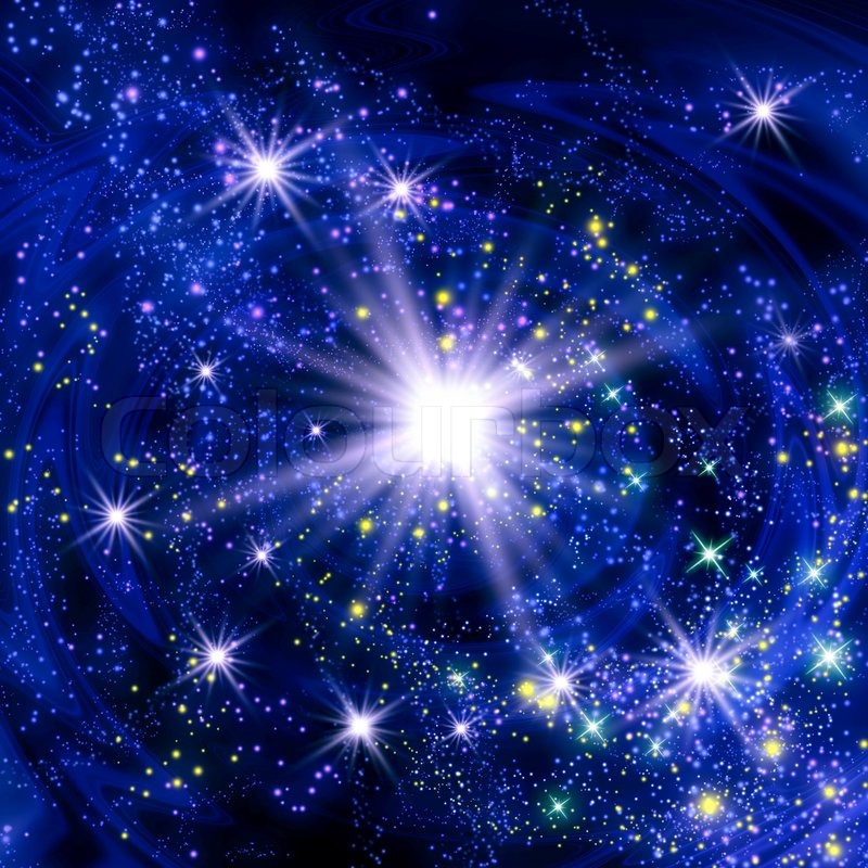 Glowing stars | Stock Photo | Colourbox