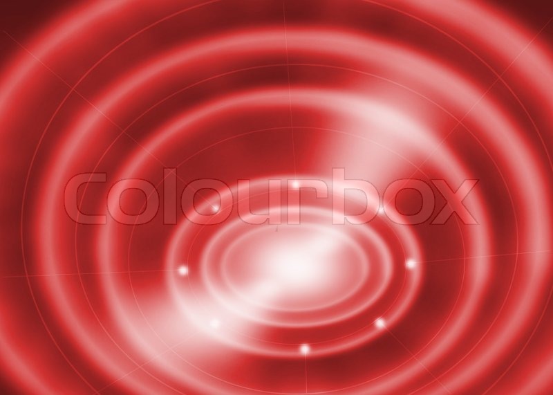 Abstract wave light, red background | Stock image | Colourbox
