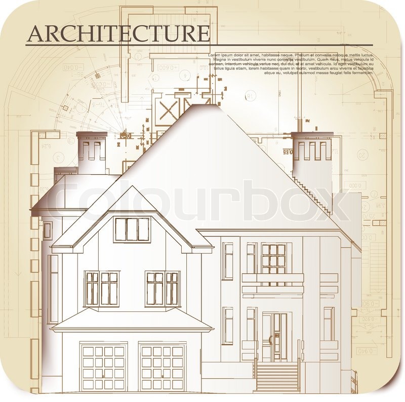 Architectural background. Part of ... | Stock Vector | Colourbox